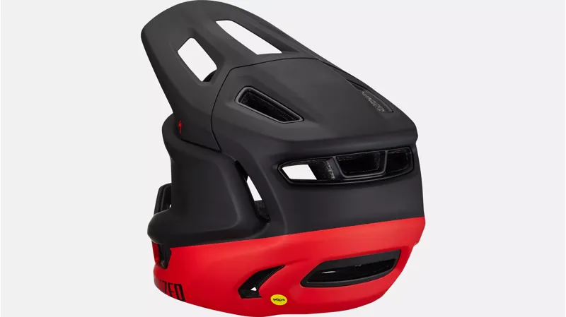 Specialized Gambit Carbon Full Face Helmet - Vivid Red/ Carbon